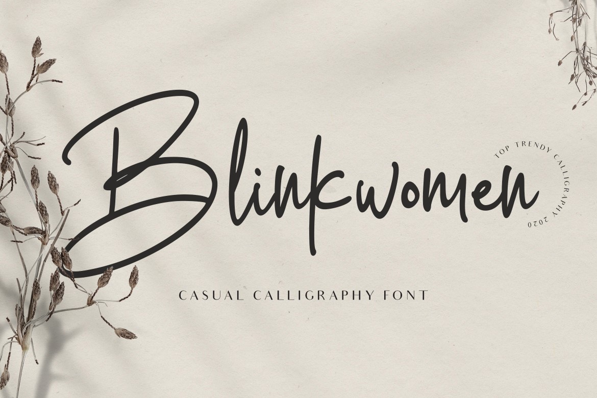Blinkwomen Signature Font - LetterSiro