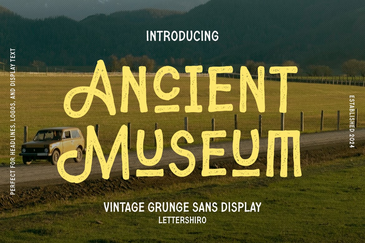 Ancient Museum - Vintage Display Font - LetterSiro