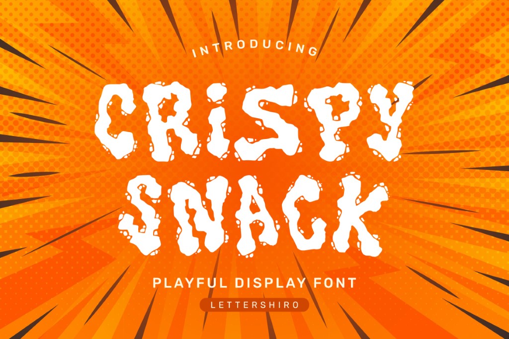 Crispy Snack - Food and Packaging font - LetterSiro