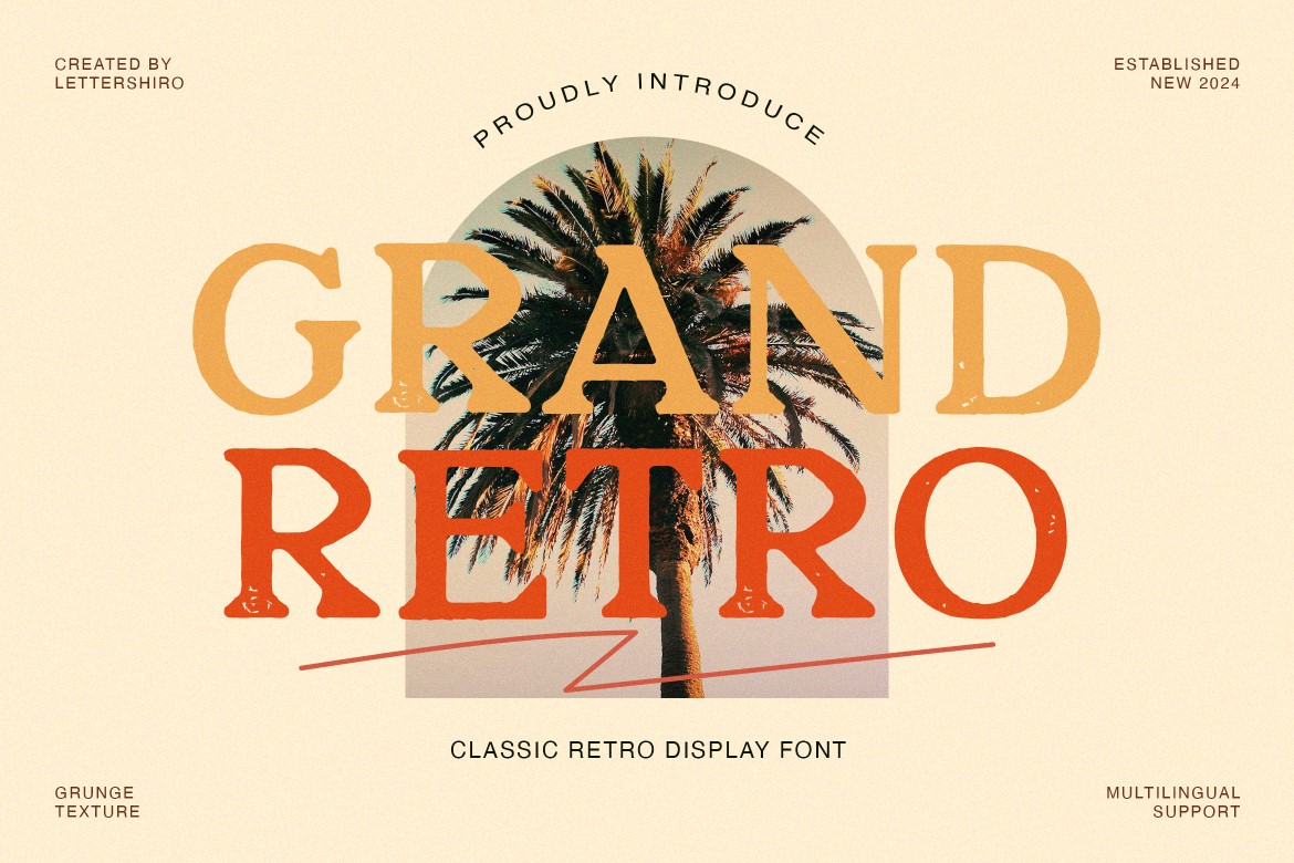 Grand Retro - Classic Font - LetterSiro