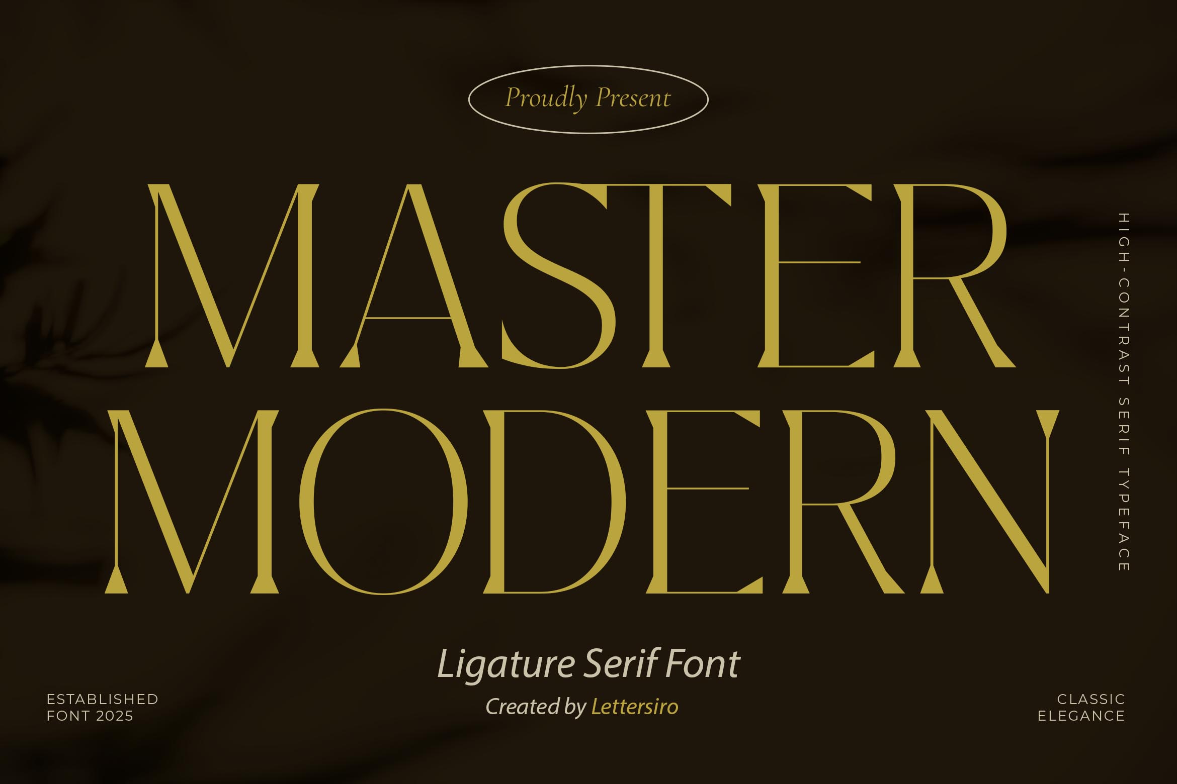 Master Modern - Ligature Serif Font - LetterSiro